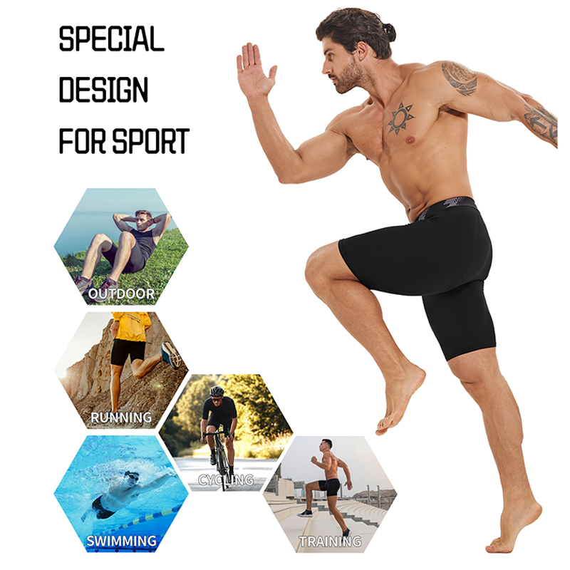 TELALEO 7 Pack Compression Shorts Men Spandex Athletic Underwear ...
