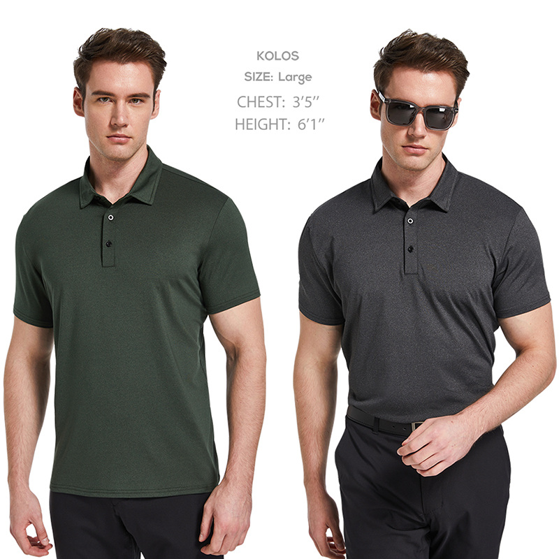 TELALEO 4/5 Pack Mens Polo Shirts Quick Dry Short Sleeve Golf T Shirt ...