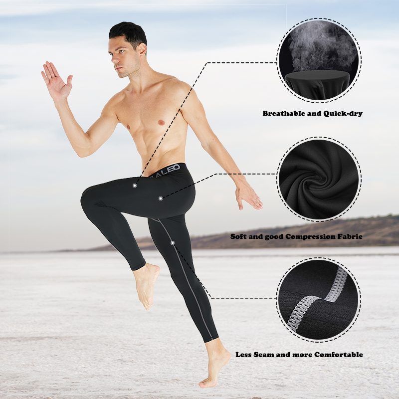 TELALEO 5 Pack Men’s Compression Pants Workout Leggings Running ...