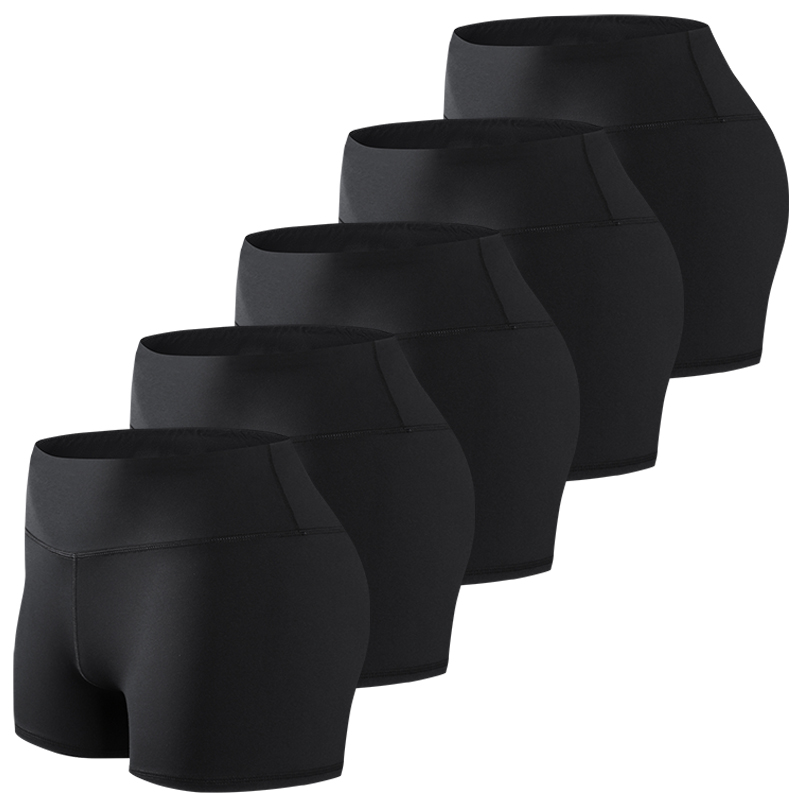 TELALEO 5 Pack 3″/5″ Womens Volleyball Shorts Spandex Compression ...