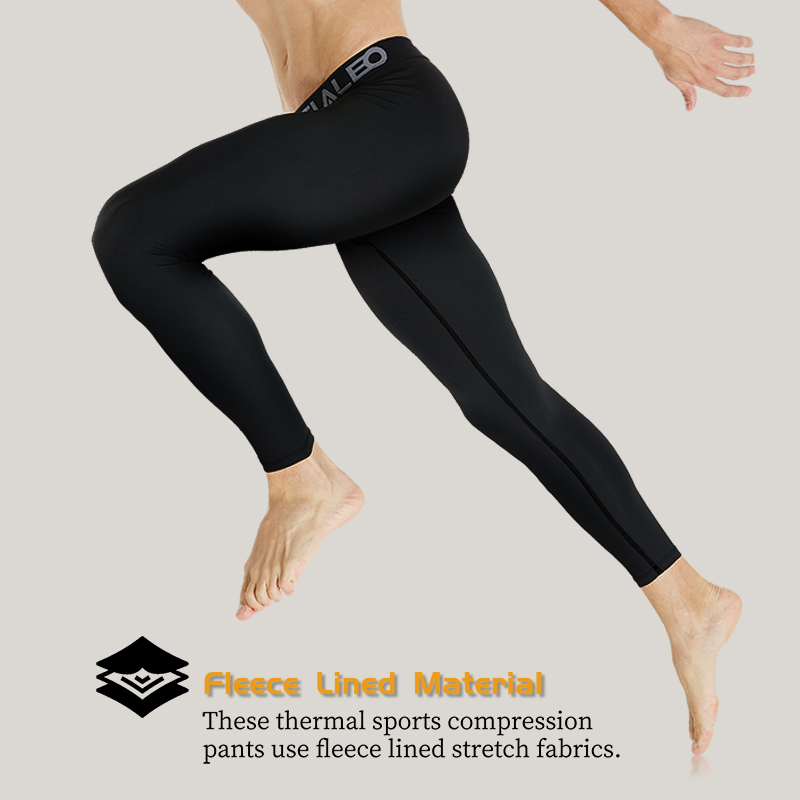 5 or 4 Pack Men’s Thermal Compression Pants Fleece Lined Sports Tights ...