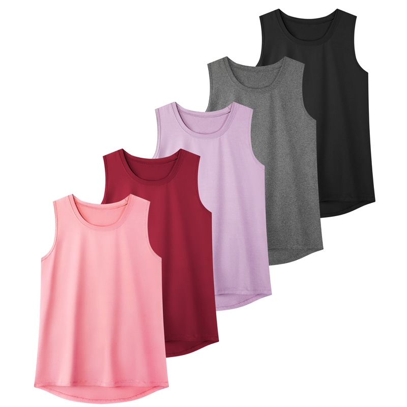 TELALEO 5 Pack Workout Tank Tops for Women Sleeveless Athletic Yoga Gym ...