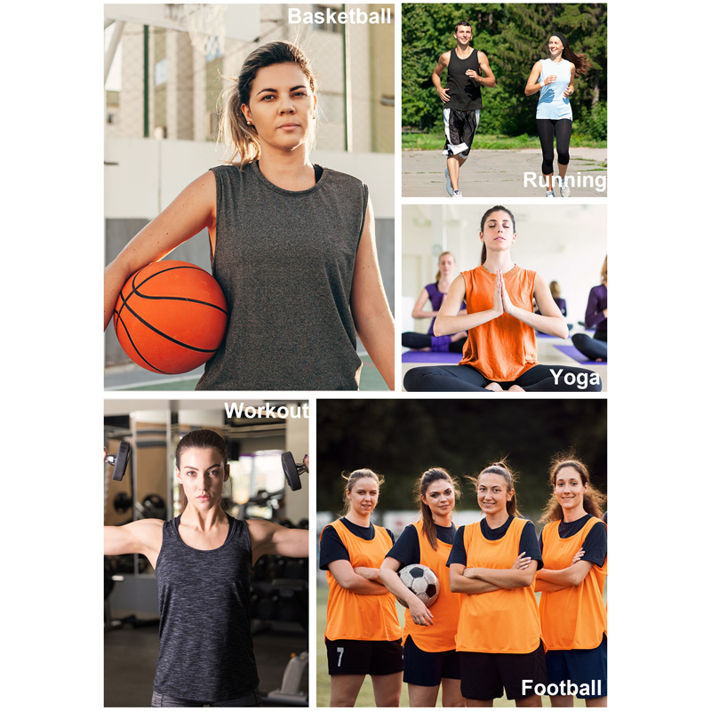 TELALEO 5 Pack Workout Tank Tops for Women Sleeveless Athletic Yoga Gym ...